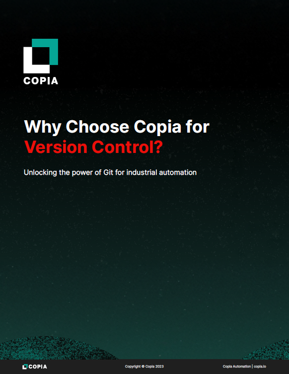 Why Industrial Automation Needs Version Control | Copia